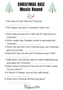 50 Christmas Quiz Questions + Printable Picture Rounds: 2025