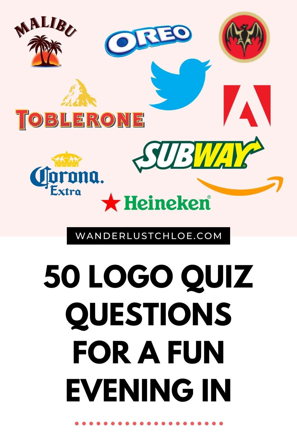 50 Logo Quiz Questions + 5 Fun Printable Picture Rounds: 2025