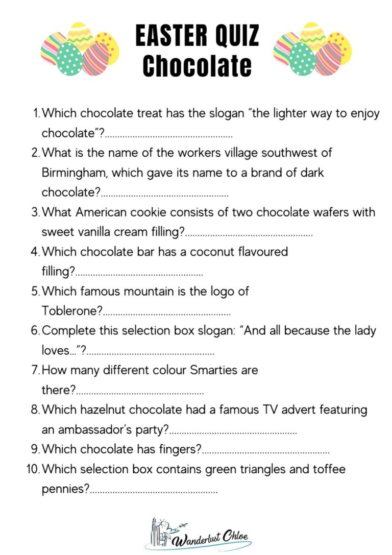 40+ Fun Easter Quiz Questions and Answers + Printables: 2025