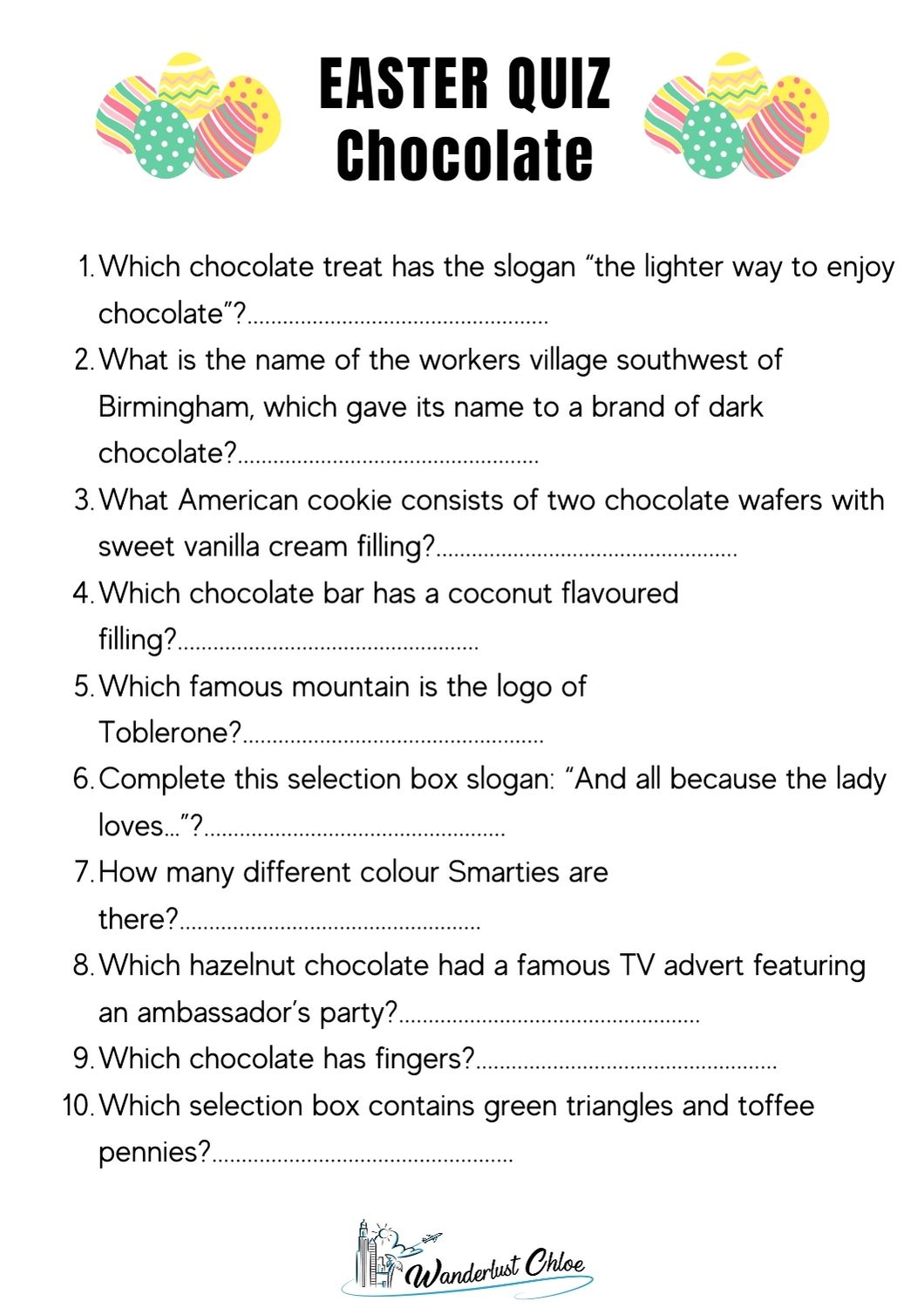 40+ Fun Easter Quiz Questions and Answers + Printables: 2025